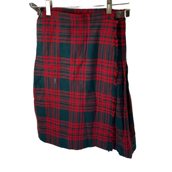 Simpson's | Skirts | Vintage Made In Scotland Simpsons Red Black Plaid ...
